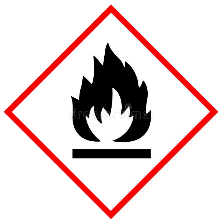 Signe Inflammable De Symbole Illustration de Vecteur - Illustration du ...