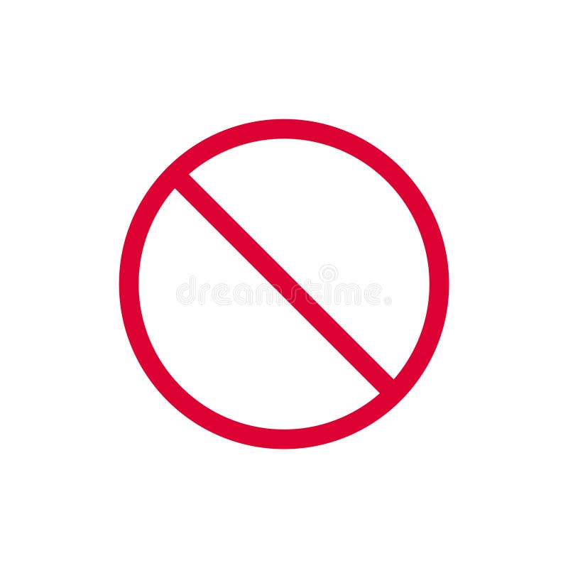 Signe Interdit Moderne Autocollant Moderne Interdit Illustration ...