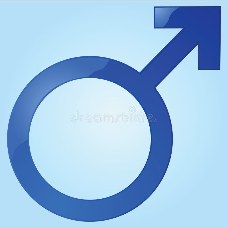 Icône Masculine De Signe Bouton Masculin De Sexe Illustration de ...