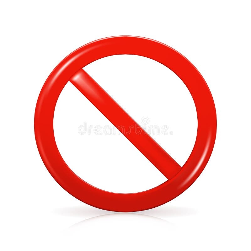Signe non permis illustration de vecteur. Illustration du penchant ...