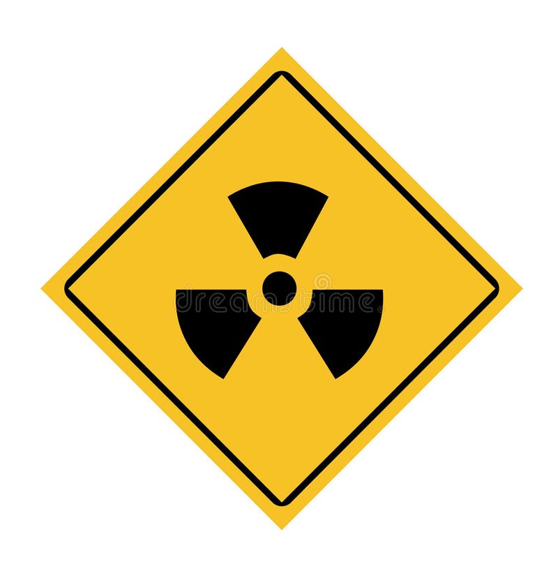 Signe radioactif illustration stock. Illustration du symbolique - 10155448