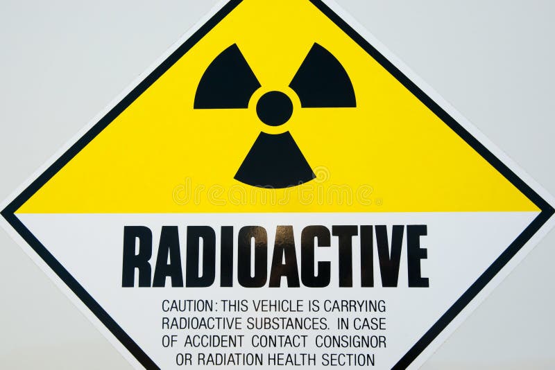 Signe radioactif illustration stock. Illustration du radioactif - 90177286