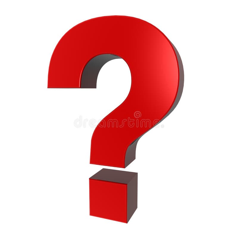 Signe Rouge De Point D'interrogation Illustration Stock - Illustration ...