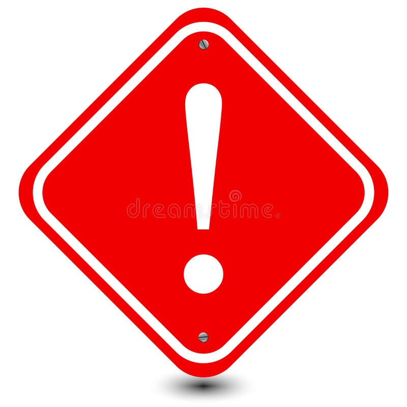 Signe Rouge De Point D'exclamation Illustration Stock - Illustration du ...