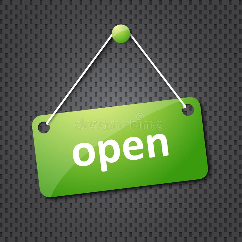 Texte Vert Ouvert Sur Fond Blanc Illustration Stock - Illustration du ...