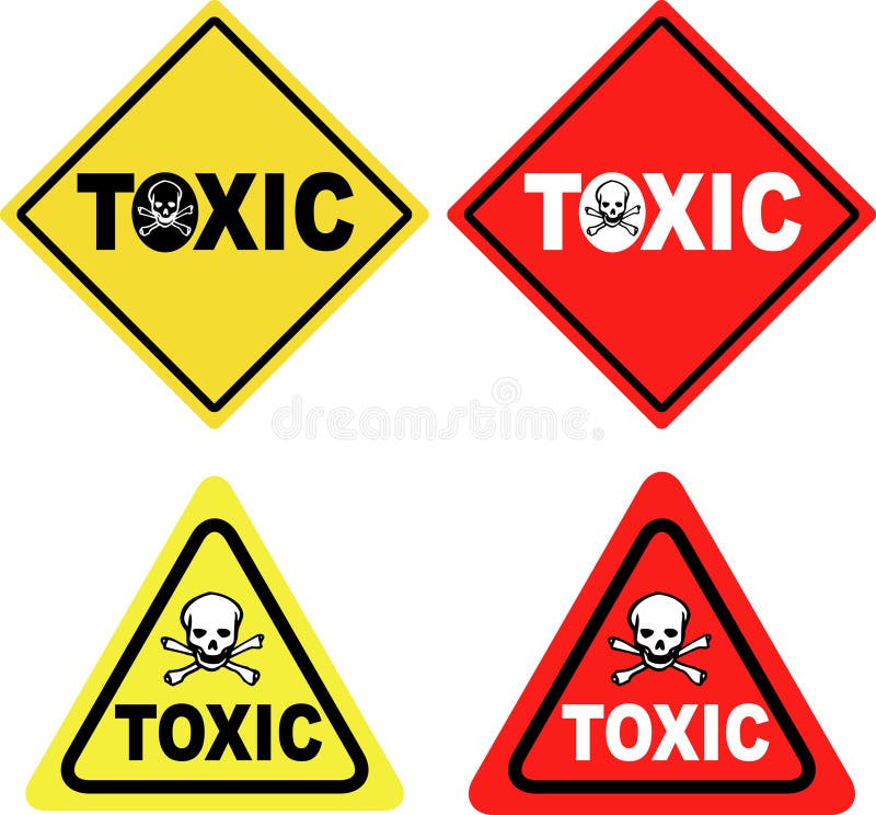 Signe toxique illustration de vecteur. Illustration du victimes - 23498383
