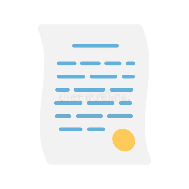 Signed Contract Icon. the Form of Document Stock Vector - Illustration ...