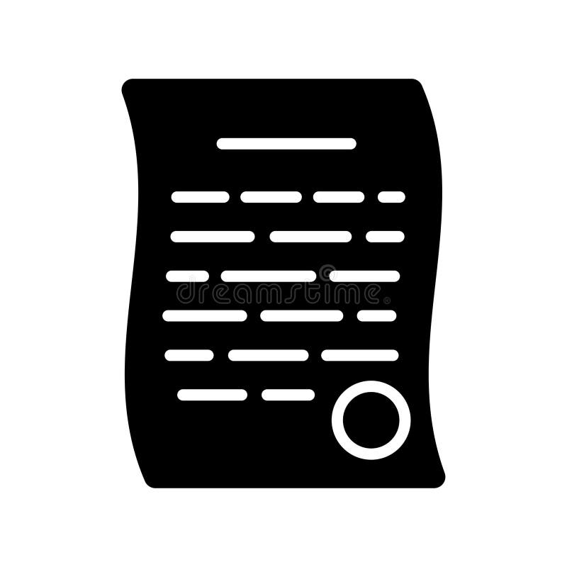 Signed Contract Icon. the Form of Document Stock Vector - Illustration ...