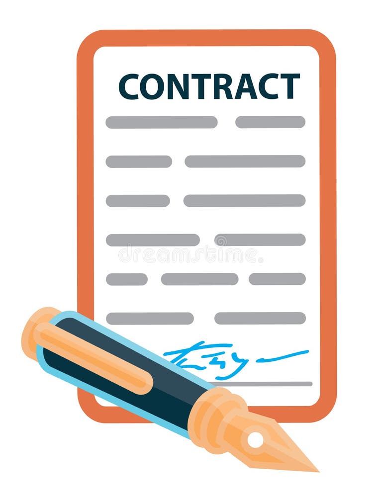 Handwriting Contract Stock Illustrations – 5,780 Handwriting Contract ...