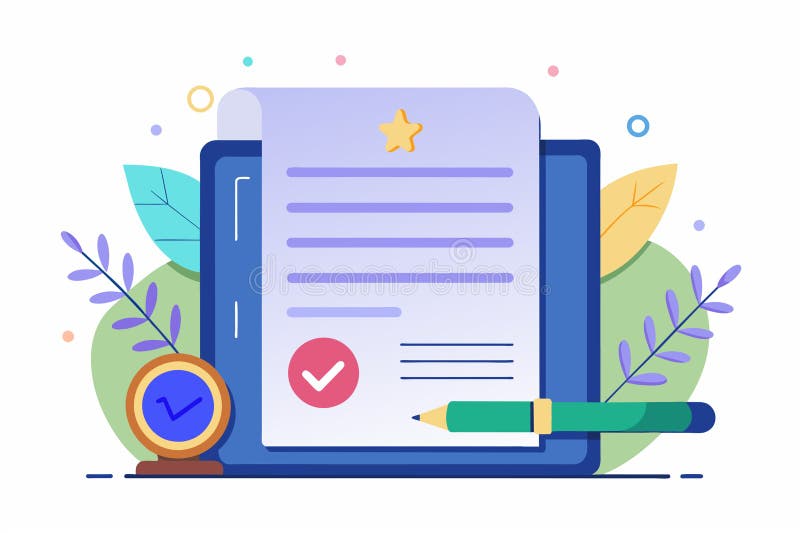 A Signed Court Order Document is Laid Flat on a Desk Alongside a Clock ...