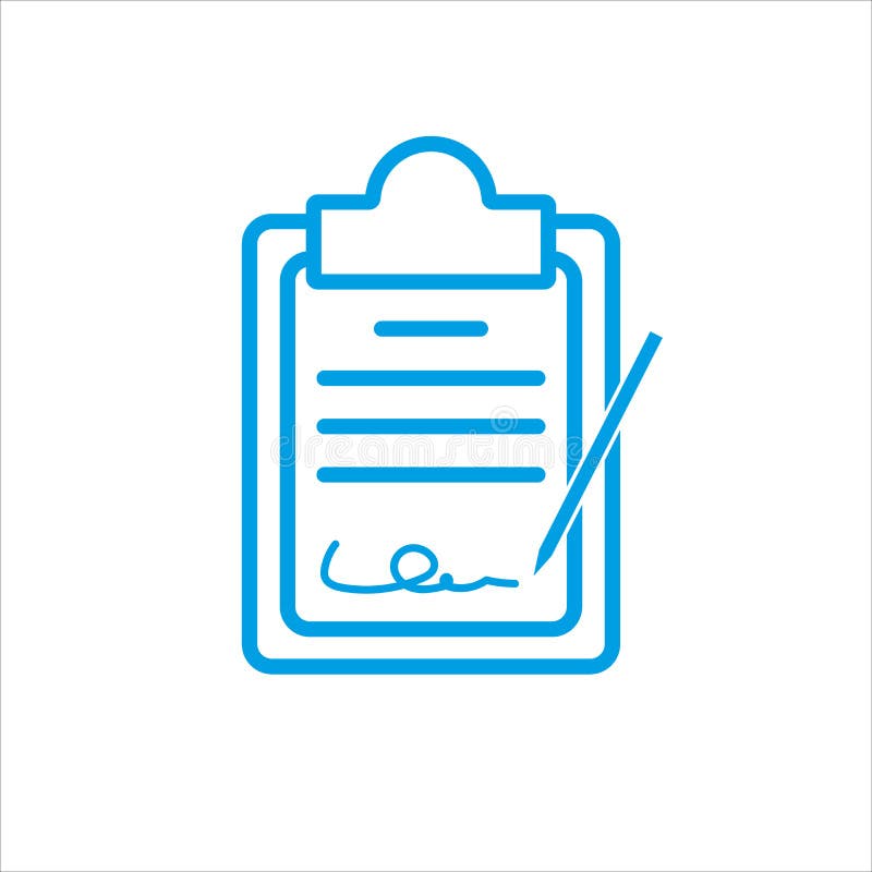 Signed Document Icon Stock Illustrations – 1,073 Signed Document Icon ...