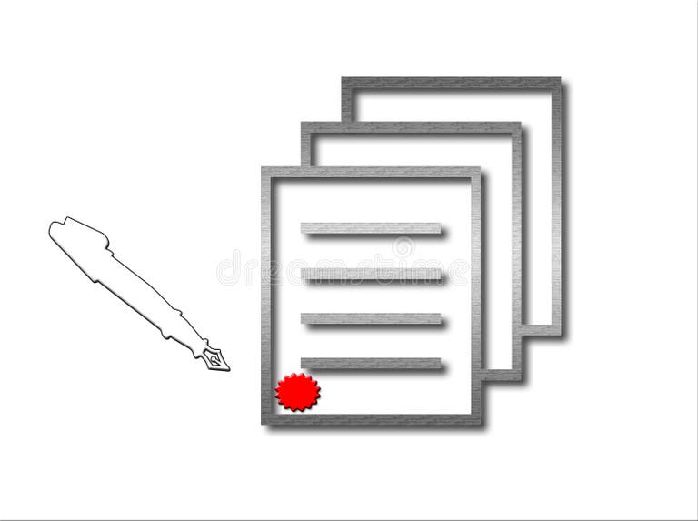 Signed Documents Stock Illustrations – 452 Signed Documents Stock ...