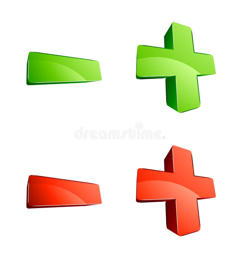 Ajouter Les Signes Soustraient Multiplient Le Fossé 3d. Illustration ...