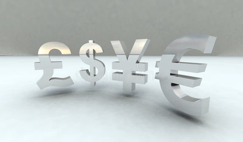 Signes d'argent illustration stock. Illustration du richesse - 996935