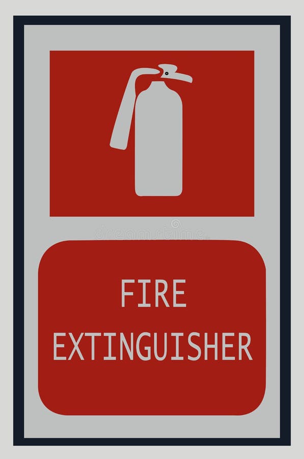 Signes D'extincteur, Symbole De Feu Illustration Stock - Illustration ...