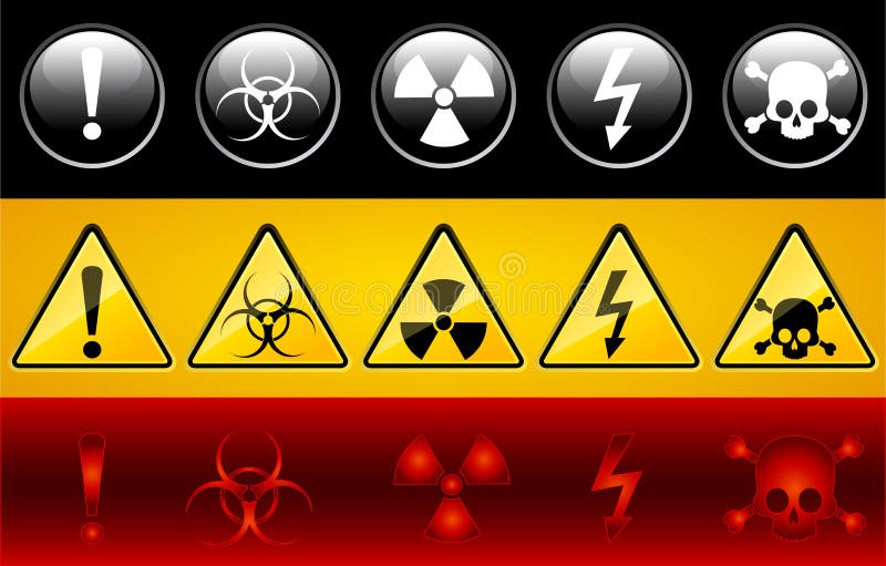 Signes de danger illustration de vecteur. Illustration du alerte - 10466828