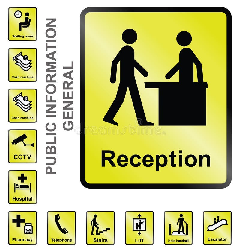 Signes Des Informations Publiques Illustration de Vecteur ...