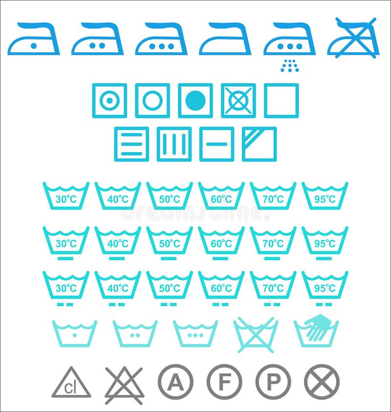 Signes de lavage illustration stock. Illustration du objets - 54646427