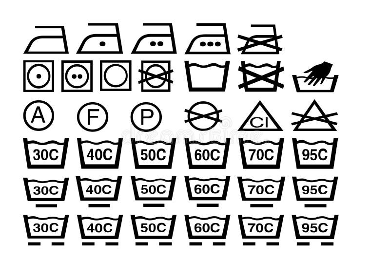 Signes de lavage illustration stock. Illustration du signe - 735402