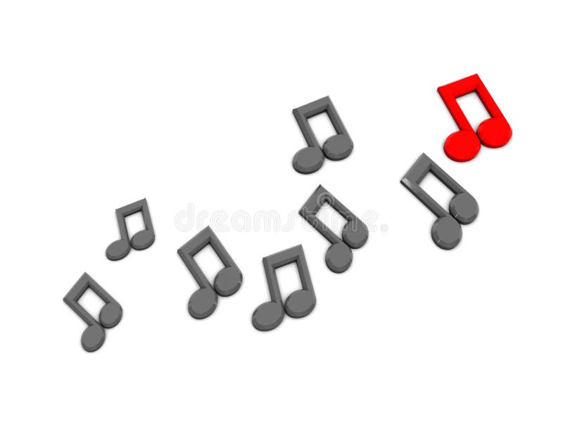 Signes de musique illustration de vecteur. Illustration du forme - 3692266