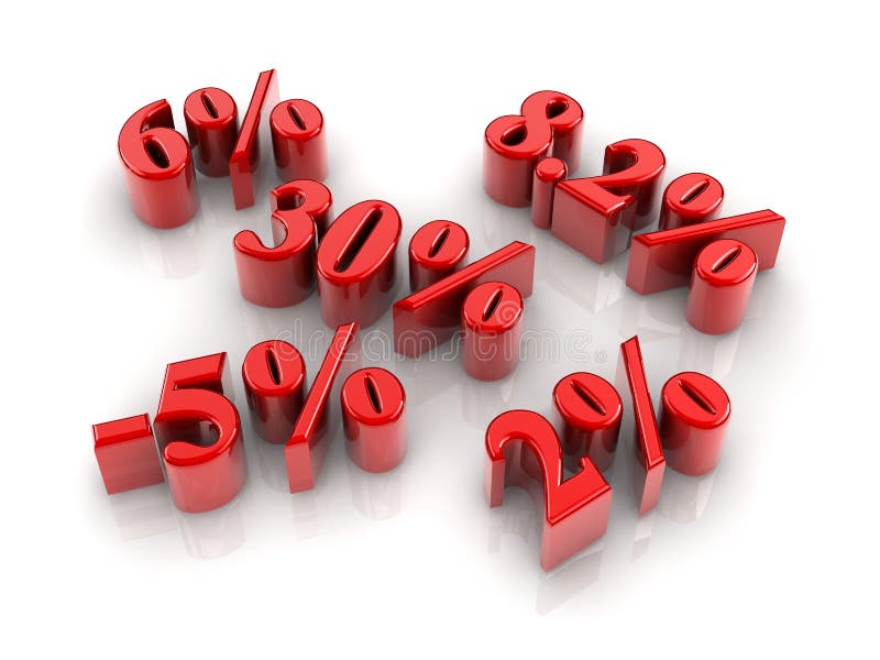 Signes de pourcentage illustration stock. Illustration du pourcentage ...