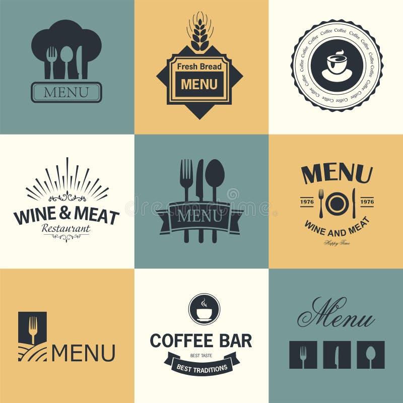 Signes de restaurant illustration de vecteur. Illustration du cuisinier ...