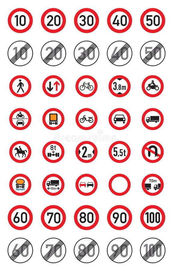 Signes de route illustration de vecteur. Illustration du signe - 2960186