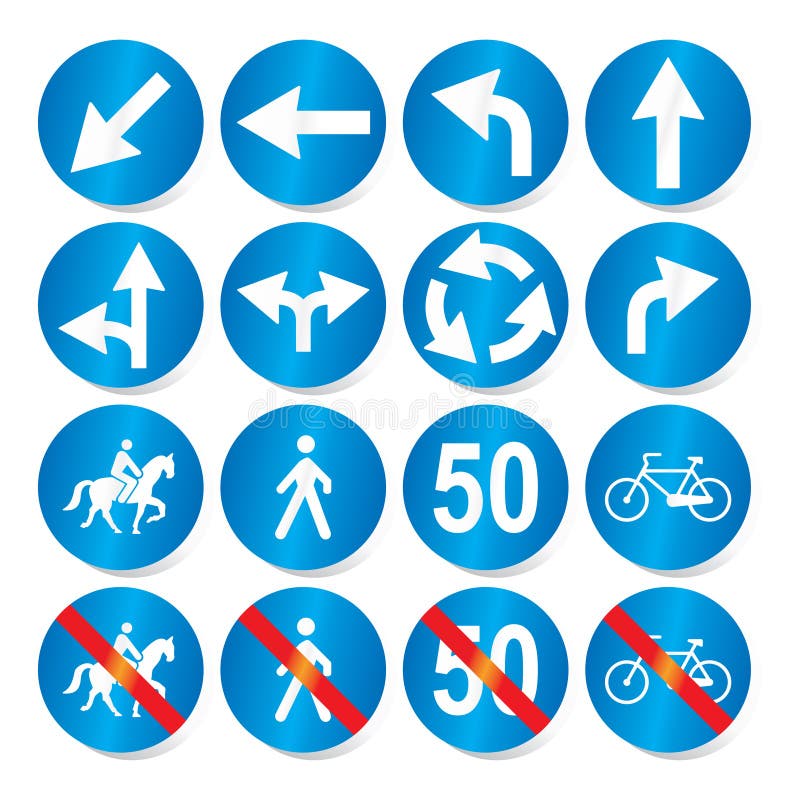 Signes de route illustration de vecteur. Illustration du signe - 2960186