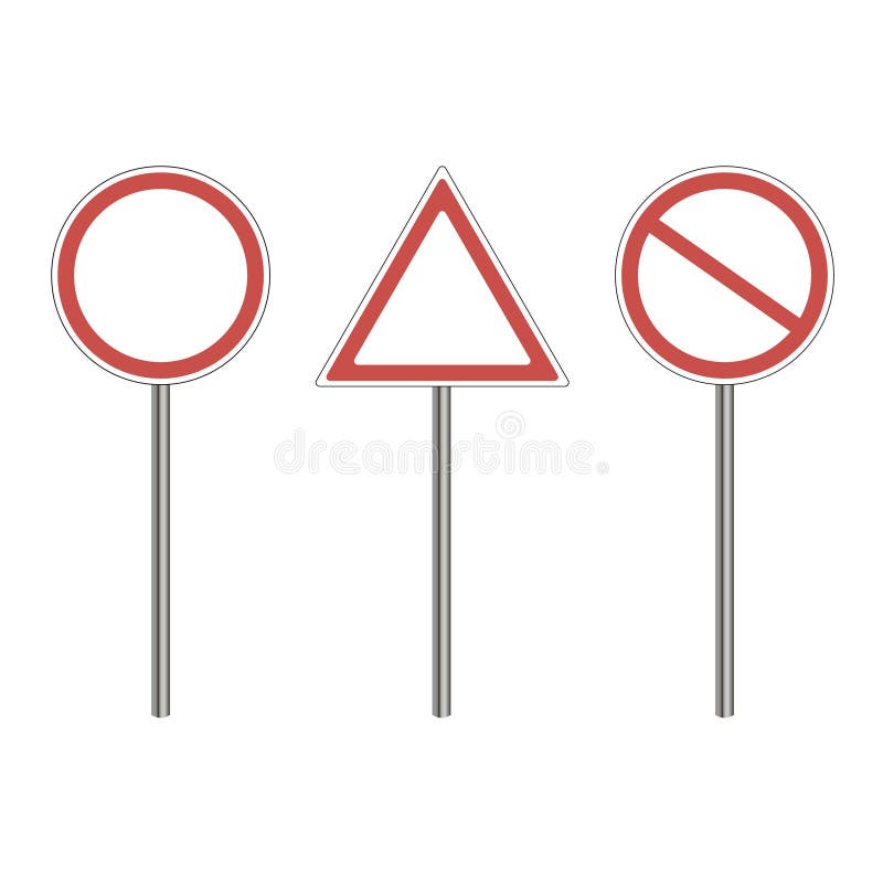 Signes de route illustration de vecteur. Illustration du carte - 72376459