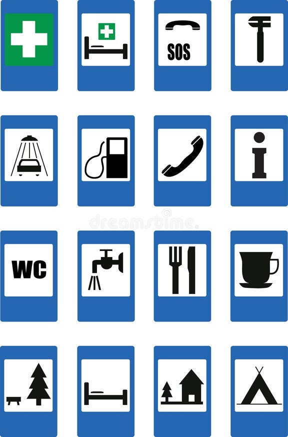 Signes de route illustration de vecteur. Illustration du canalisation ...