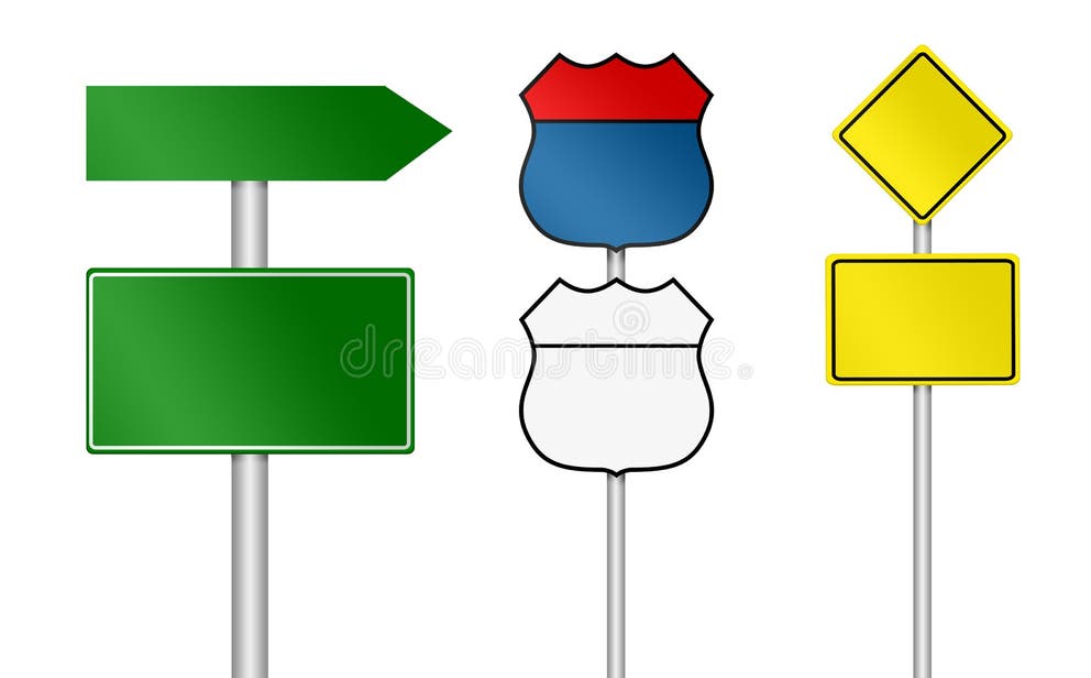 Signes de rue illustration stock. Illustration du signe - 18993402