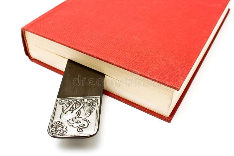 Signet dans le livre image stock. Image du signet, câble - 12949579