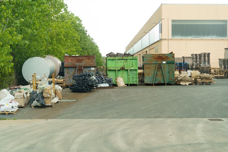Large Pile of Trash in Front of Building Stock Image - Image of ...