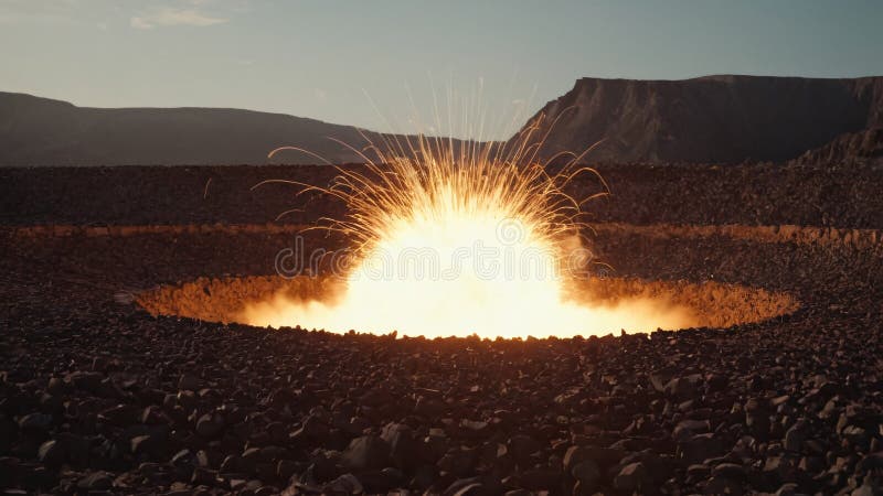 A Significant Large Fire is Currently Erupting from a Hole in the ...