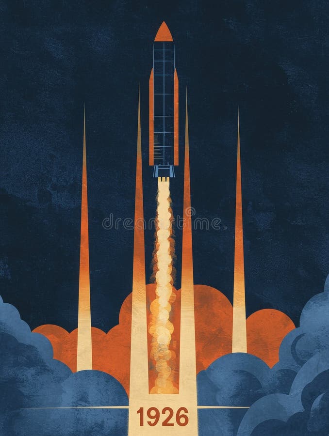 Historic Launch of the First American Rocket in 1926 Symbolizes the ...