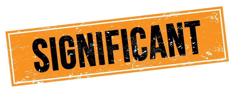 SIGNIFICANT Text Written on Black Vintage Round Stamp Stock ...