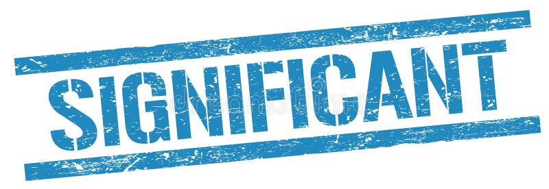 SIGNIFICANT Text Written on Black Vintage Round Stamp Stock ...