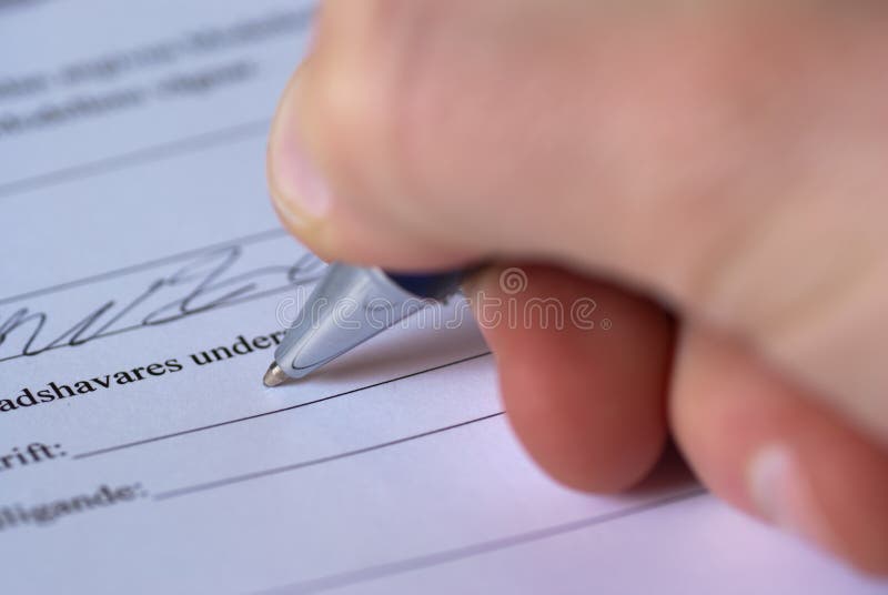 Signing stock photo. Image of finance, close, interaction - 13407244