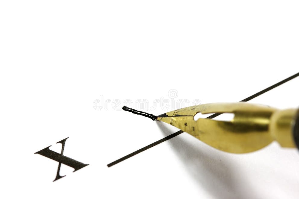 Signing stock photo. Image of calligraphy, business, corporate - 4481132