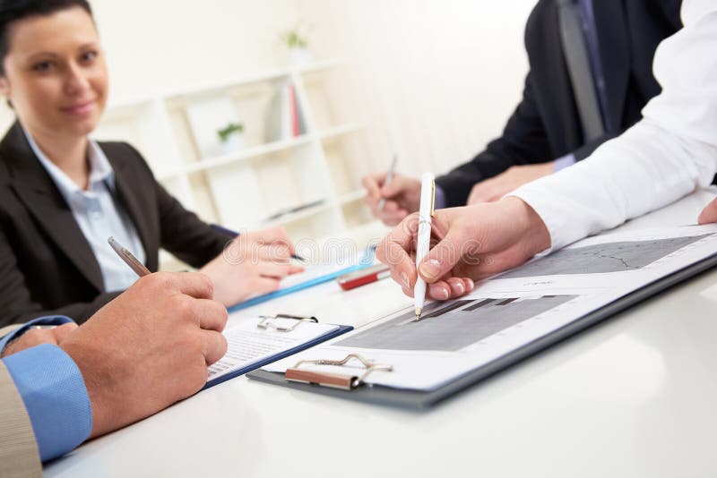 Signing agreement stock image. Image of journalist, corporate - 18591403