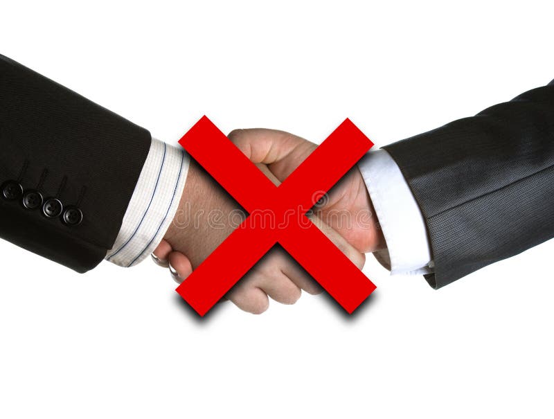 Signing of the Agreement and a Handshake Antivirus Ban Stock Photo ...