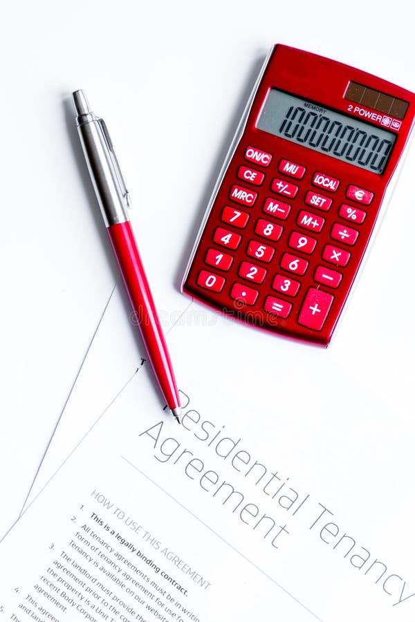 Signing of Agreement Top View on White Background Stock Photo - Image ...