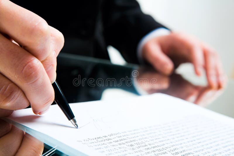 Signing the contract stock photo. Image of truce, business - 6547512