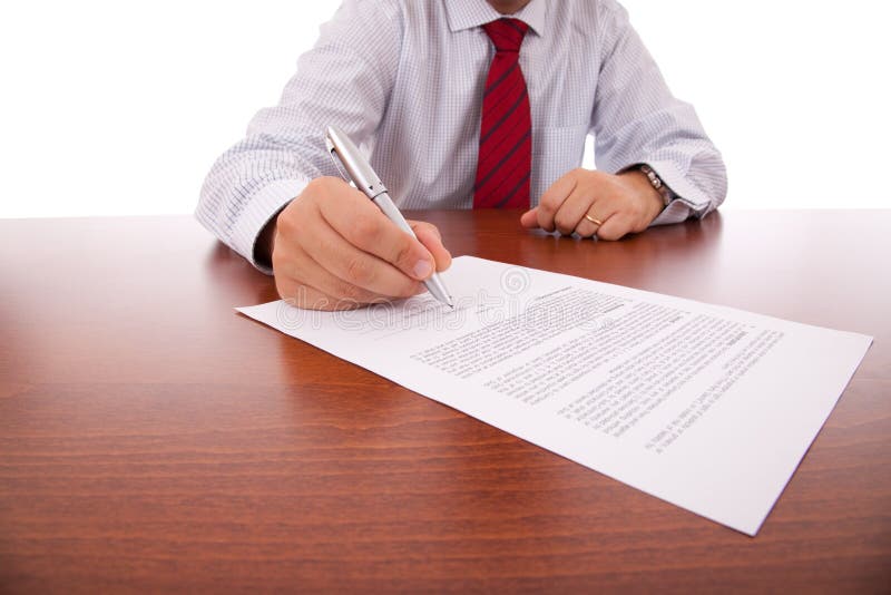 Signing a contract stock photo. Image of legal, signing - 4570062