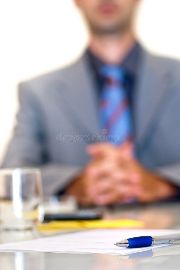 Businessman is Signing a Contract Stock Image - Image of desk, legal ...