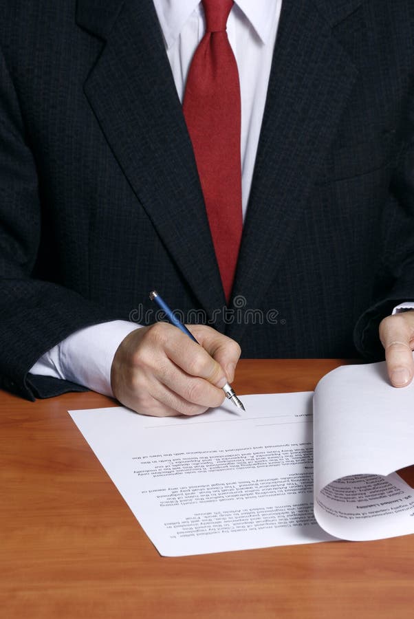 Signing contract stock image. Image of hand, autograph - 2053781