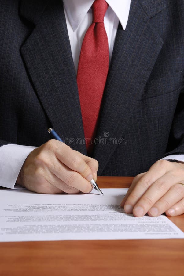 Signing contract stock image. Image of hand, autograph - 2053781