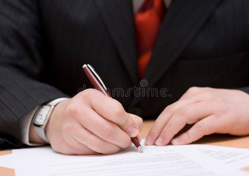 Signing the contract stock photo. Image of truce, business - 6547512