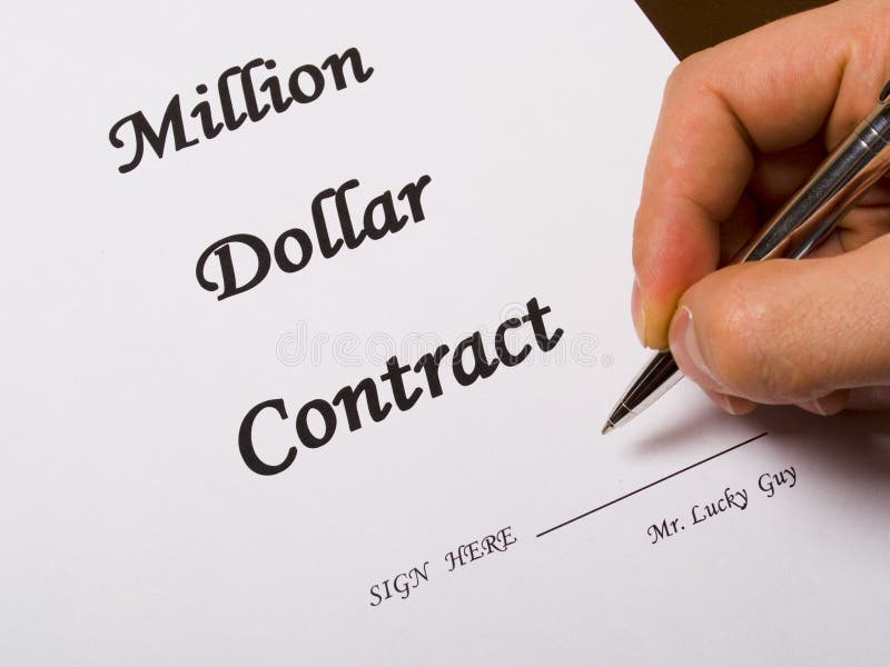 Signing a contract stock photo. Image of white, abstract - 8925250