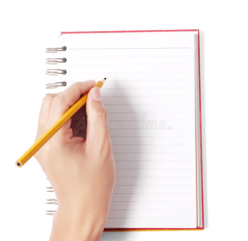 Signing a Contract on Blank White Paper Stock Image - Image of ...